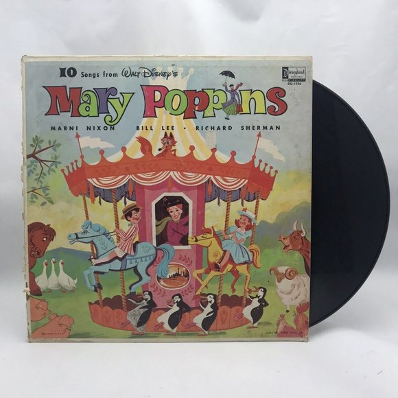 Media | Mary Poppins Vinyl Record Walt Disney 1964 Bill Lee Richard ...